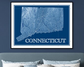 1898 Antique CONNECTICUT State Map Vintage Map of Connecticut - Etsy