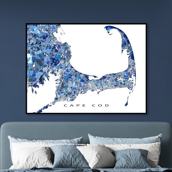 Cape Cod Map Poster - Etsy