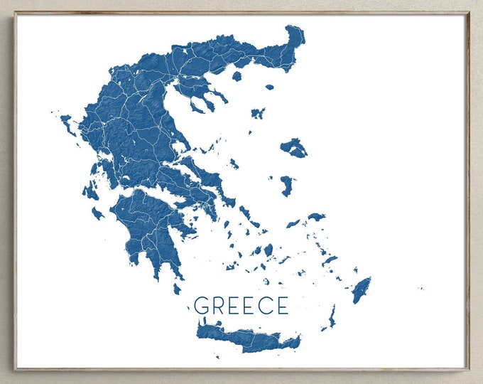 Poster, Many Sizes Available; Cia Map of Greece, Administrative ...