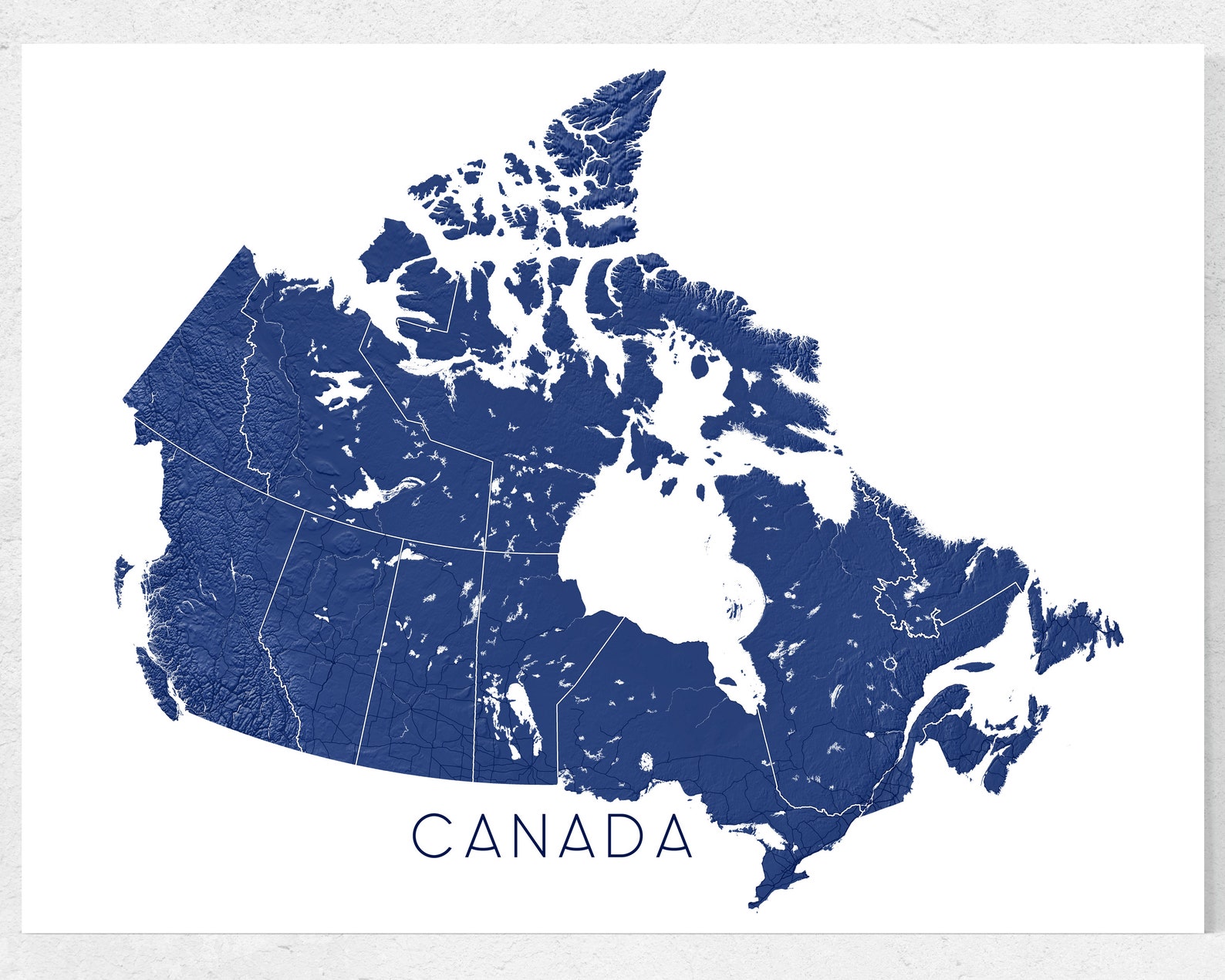 Canada Map Poster Map of Canada Print Canada Art Prints | Etsy Canada