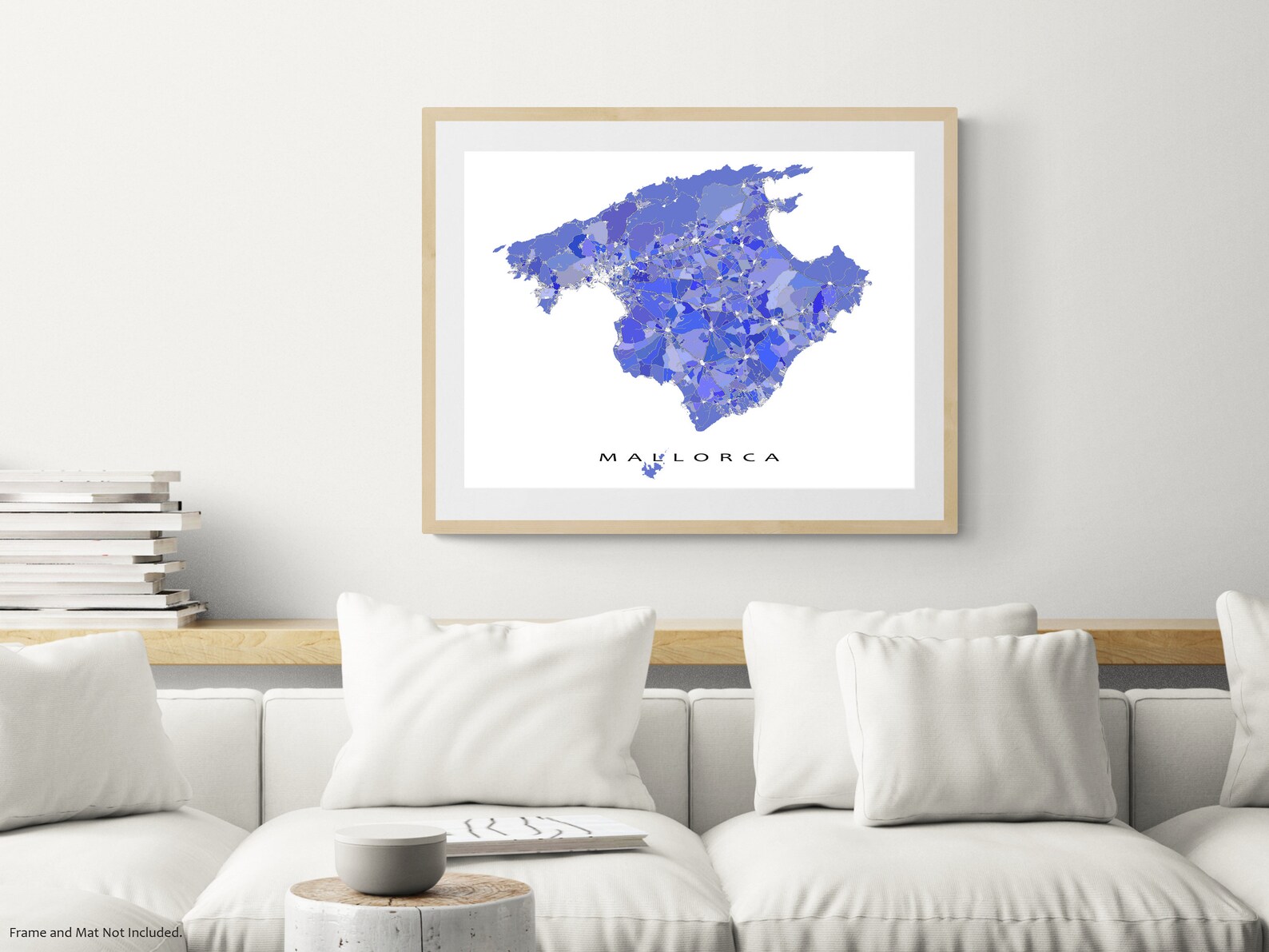 Mallorca Map Print Mallorca Spain Map Art Prints Geometric - Etsy