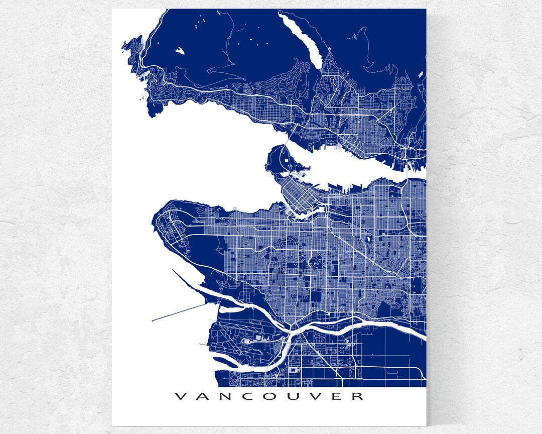 Vancouver Maps and Vancouver Poster for Vancouver Map Prints - Etsy
