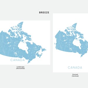 Canada Map Poster, Map of Canada Print, Canada Art Prints, Canadian ...