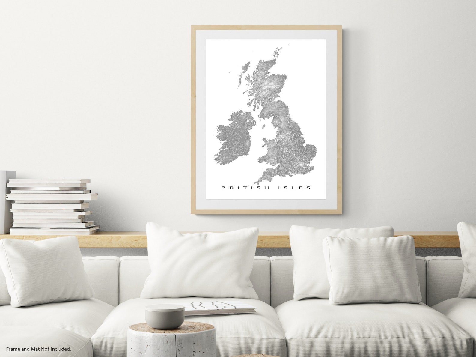 British Isles Map Art Print Poster United Kingdom Map Prints - Etsy