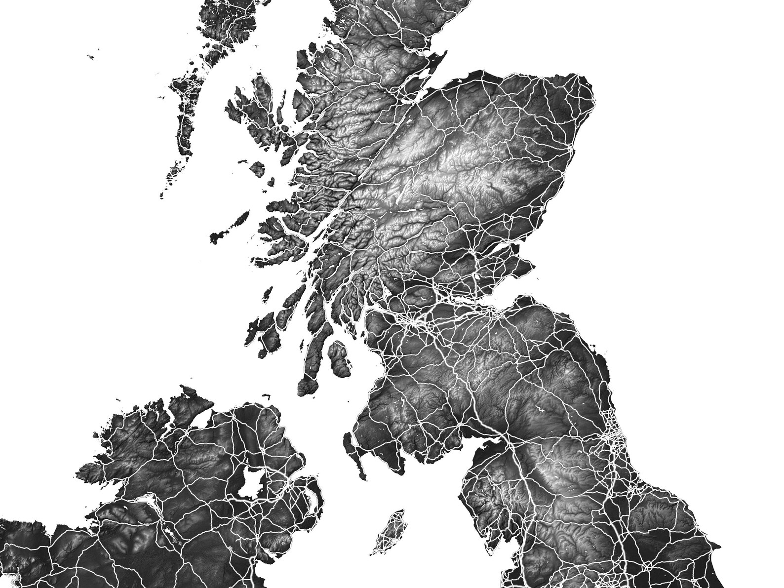 British Isles Map Art Print Poster United Kingdom Map Prints - Etsy