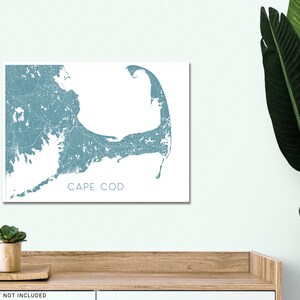 Cape Cod Map Print and Cape Cod Wall Art Poster for Cape Cod - Etsy