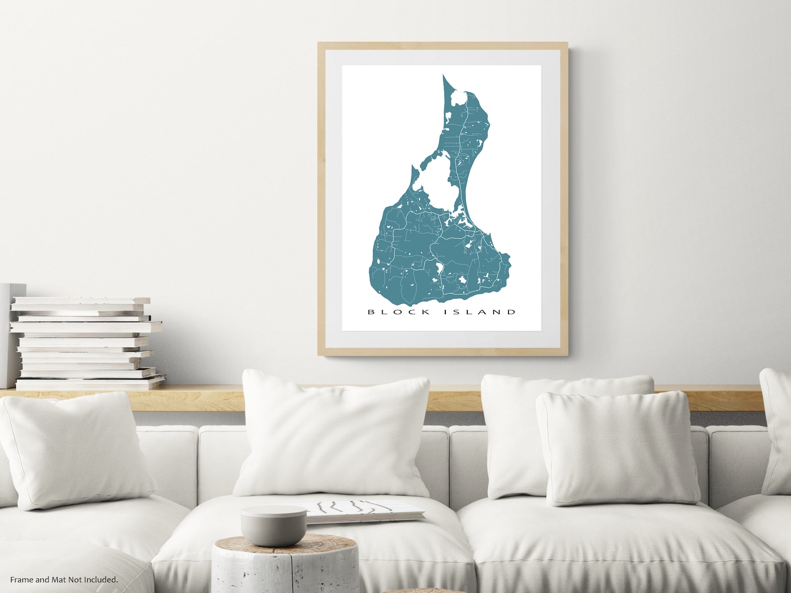 Block Island Map Print Block Island Rhode Island Art Poster - Etsy Canada