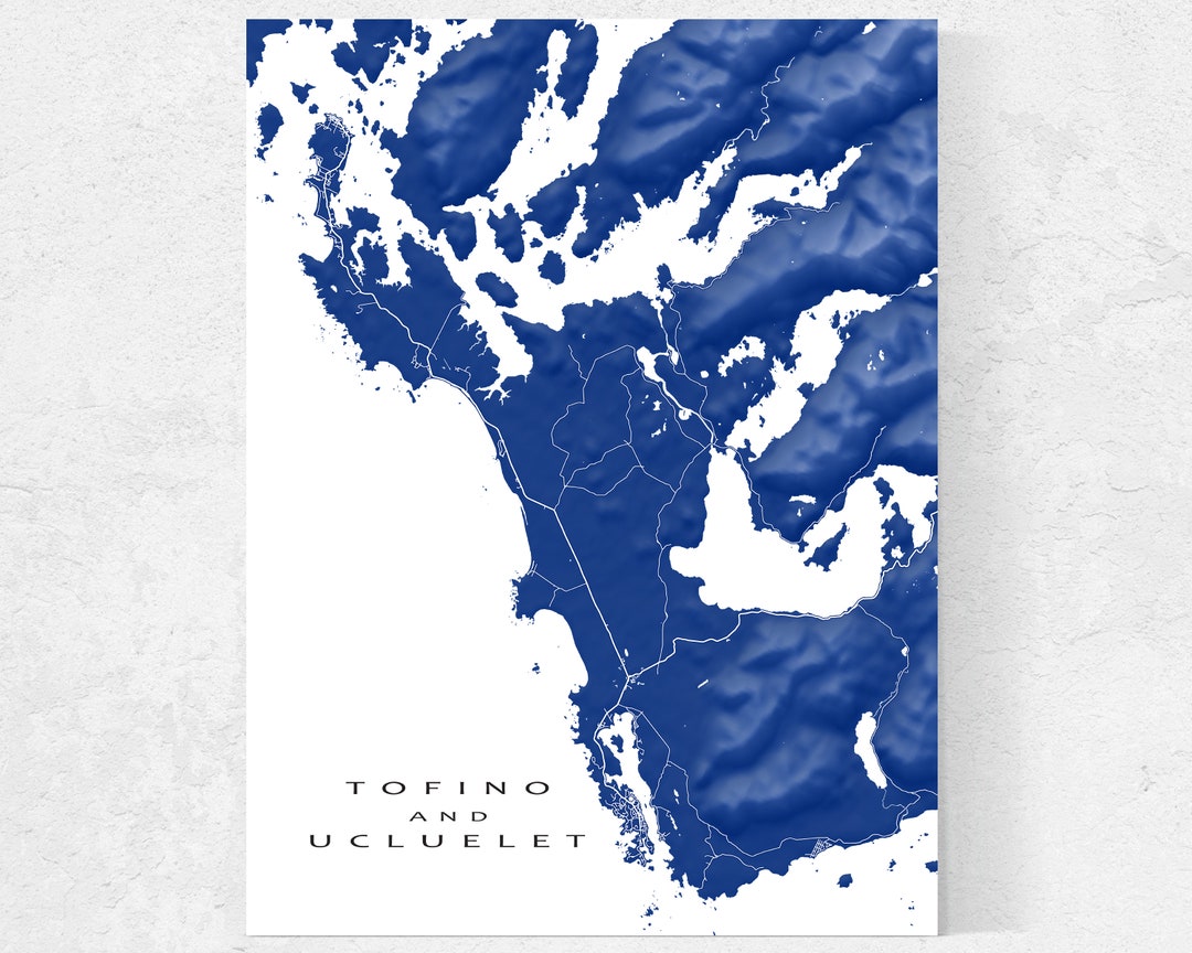 Tofino Print and Tofino Map Wall Art Print for Tofino - Etsy
