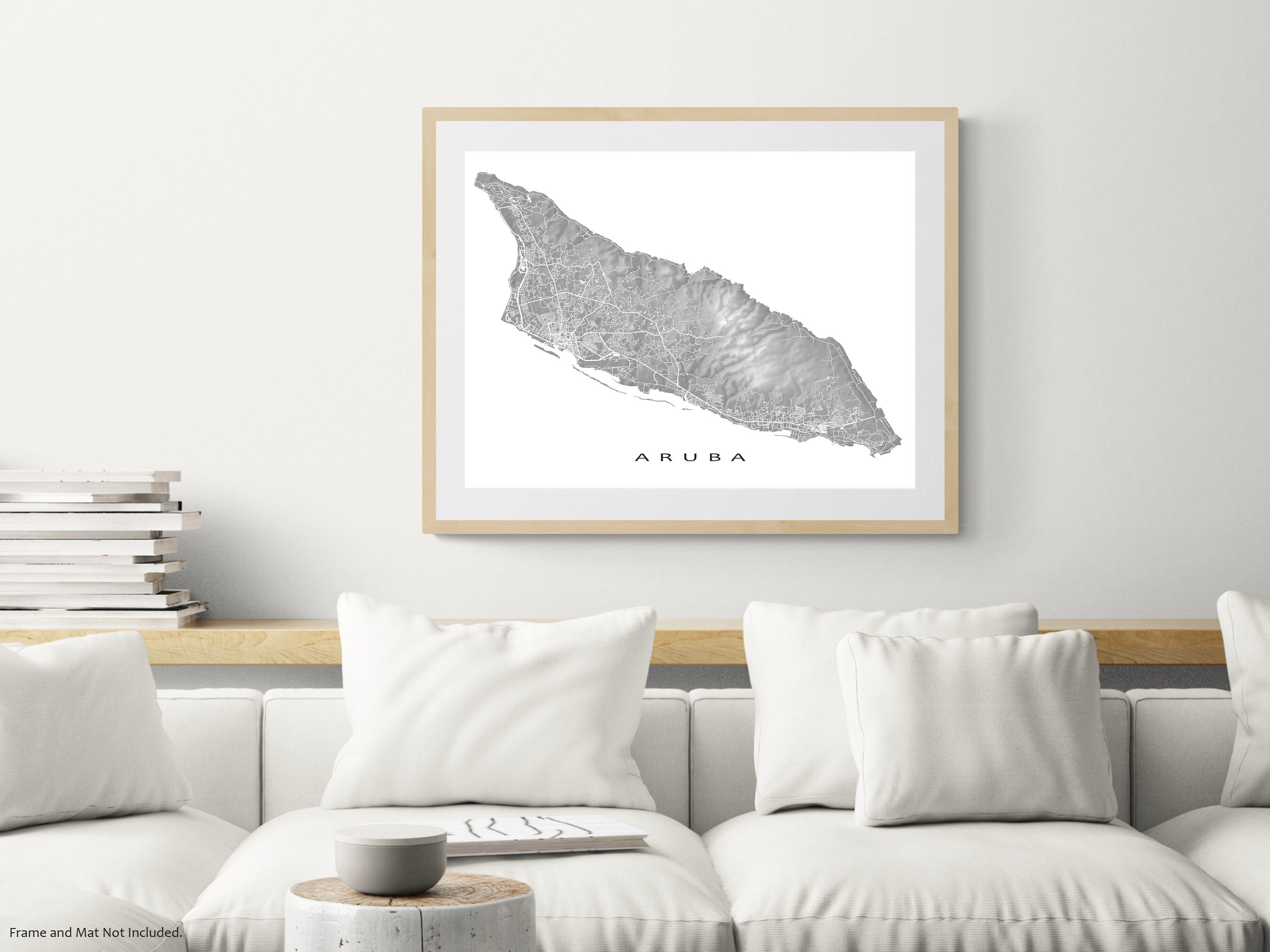 Aruba Map Print Map Art Poster Caribbean Island Maps - Etsy