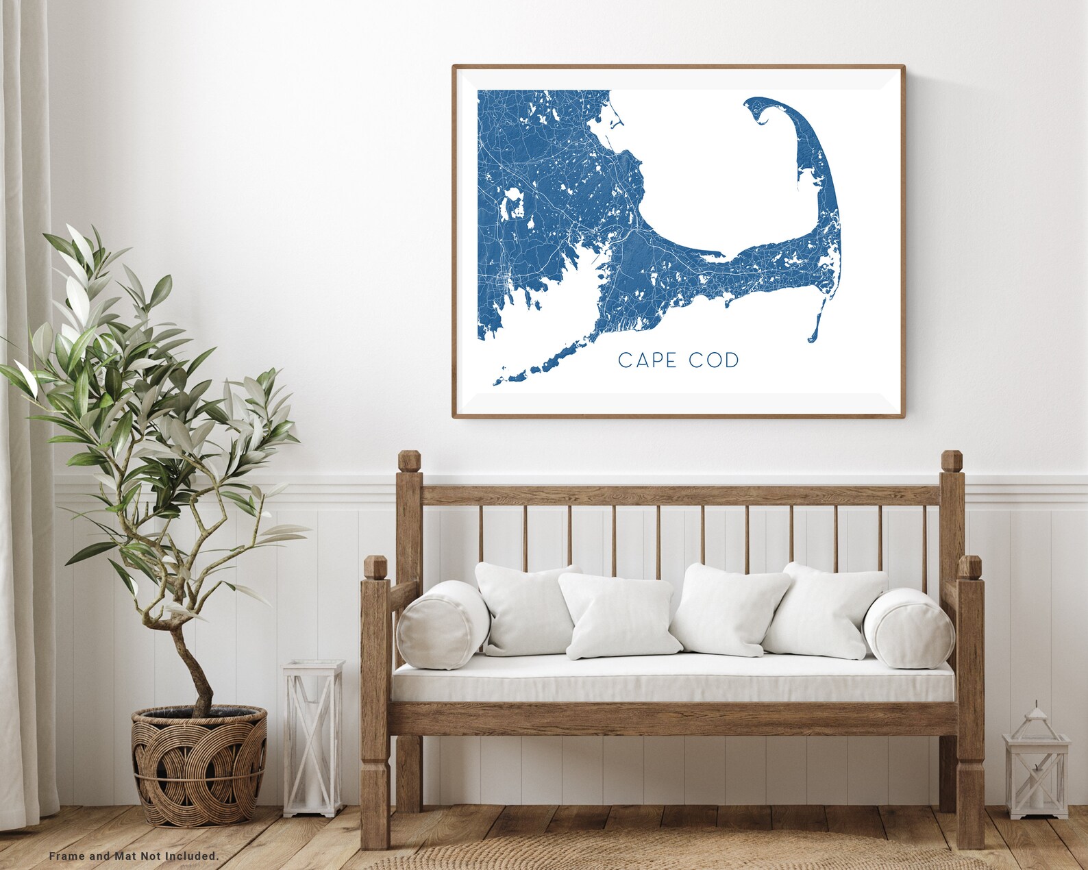 Cape Cod Map Print and Cape Cod Wall Art Poster for Cape Cod - Etsy