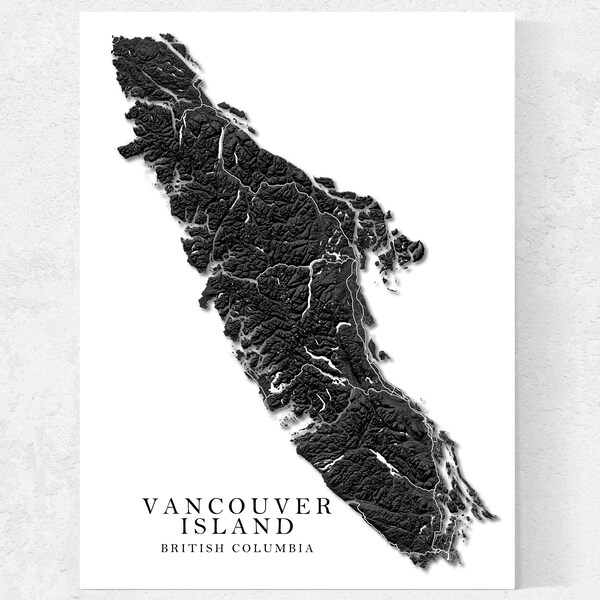 Map of Bc Road Maps - Etsy Canada