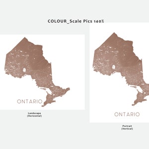 Ontario Map Print and Map of Ontario Canada Map Poster for | Etsy
