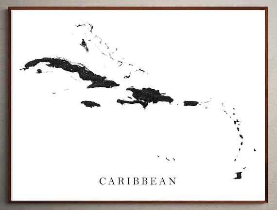 Caribbean Map Blank