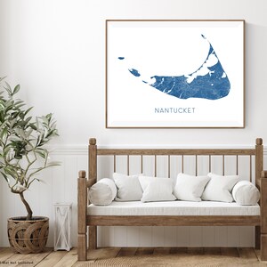 Nantucket Map Print and Nantucket Art Prints for Nantucket Wall Art ...