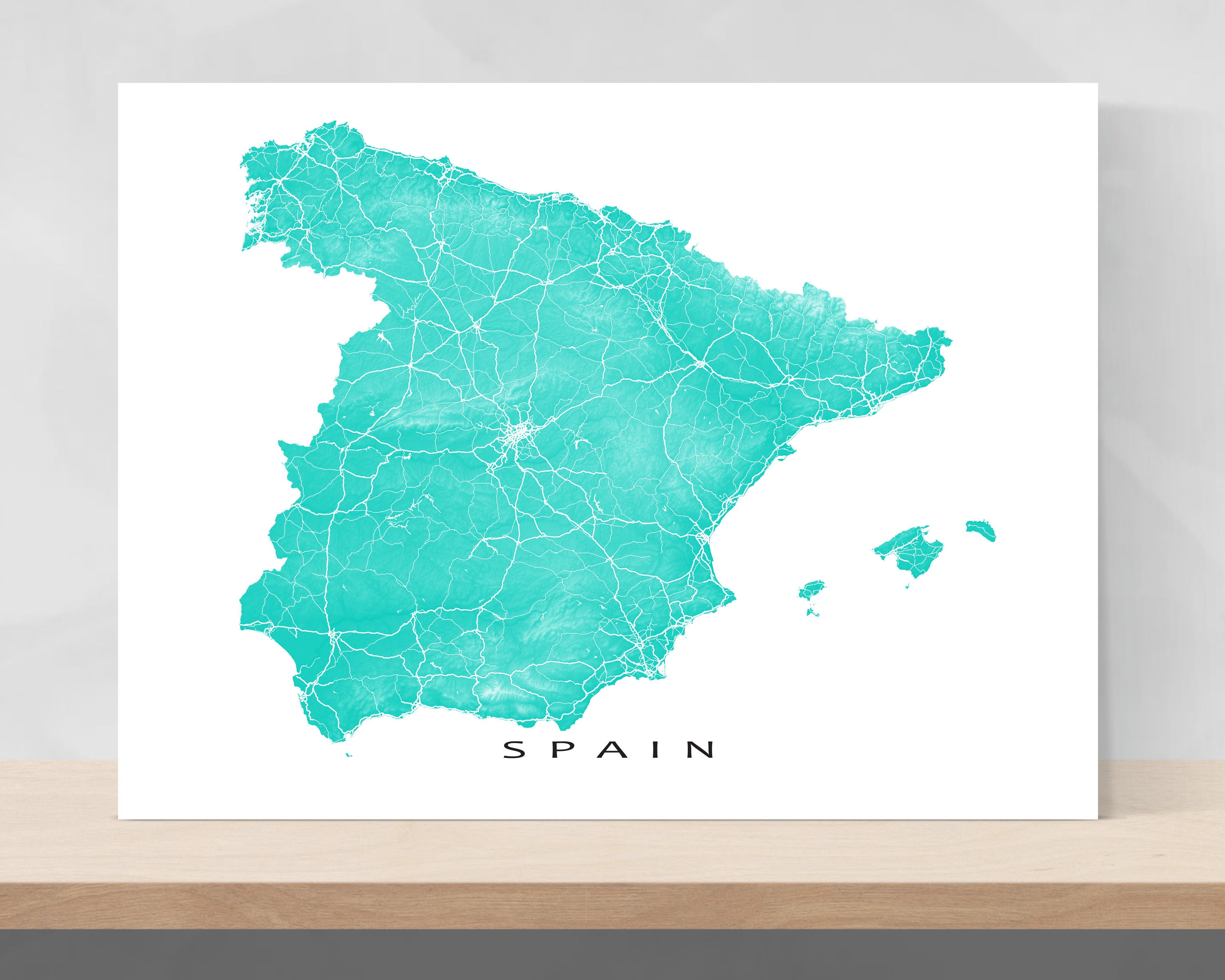 Map Of Spain And Other Countries