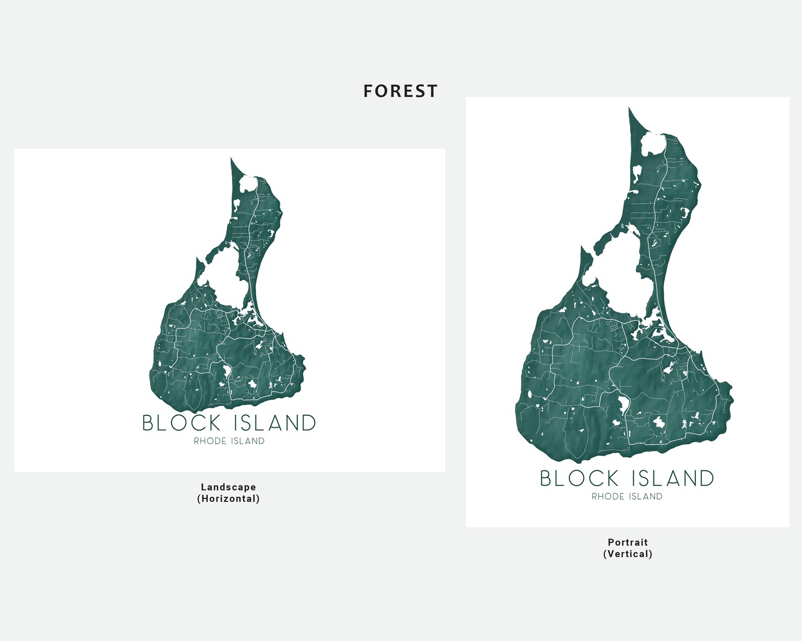 Block Island Map of Block Island Print Block Island Poster - Etsy