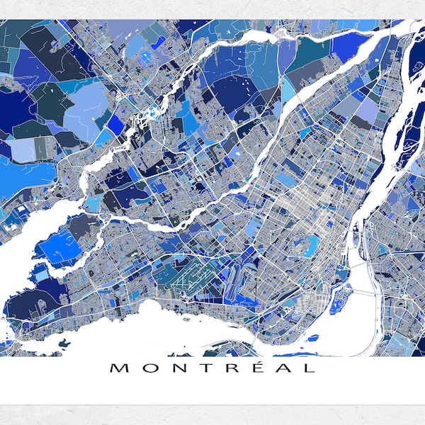 Montreal Map - Etsy Canada