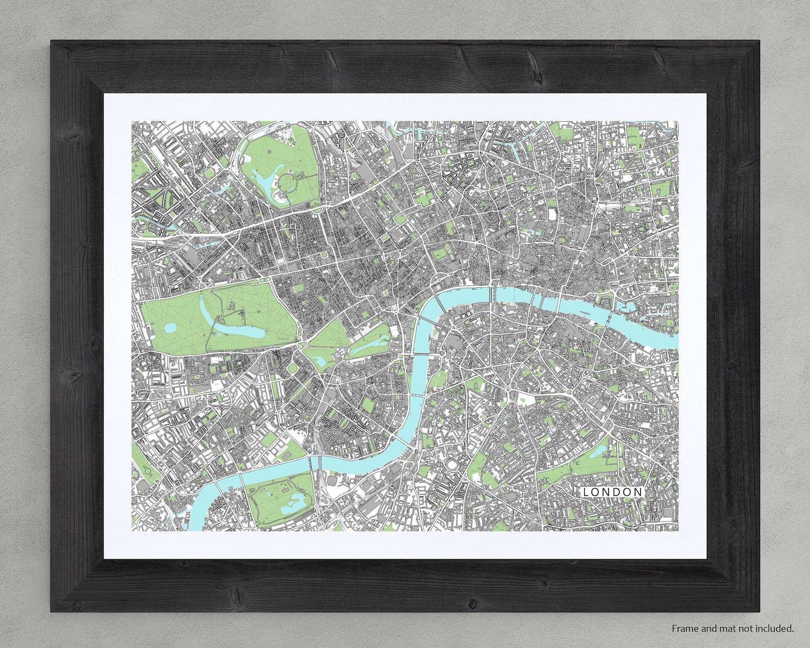 London Wall Art Print and London Map Poster for London City | Etsy