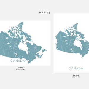 Canada Map Poster, Map of Canada Print, Canada Art Prints, Canadian ...