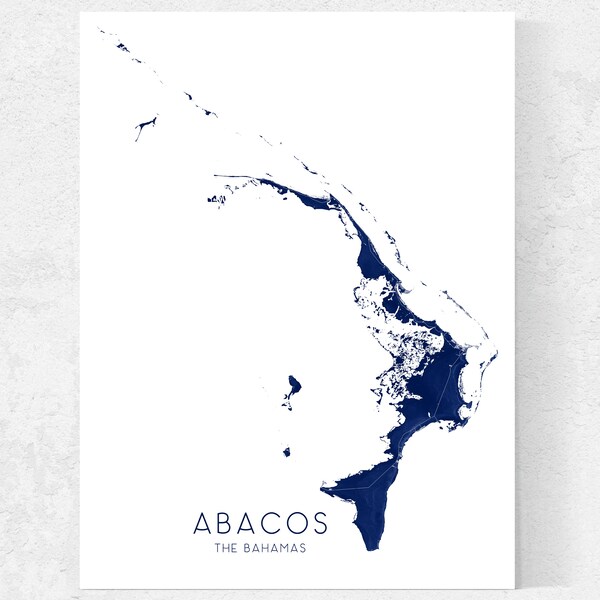 Abaco Islands Map - Etsy