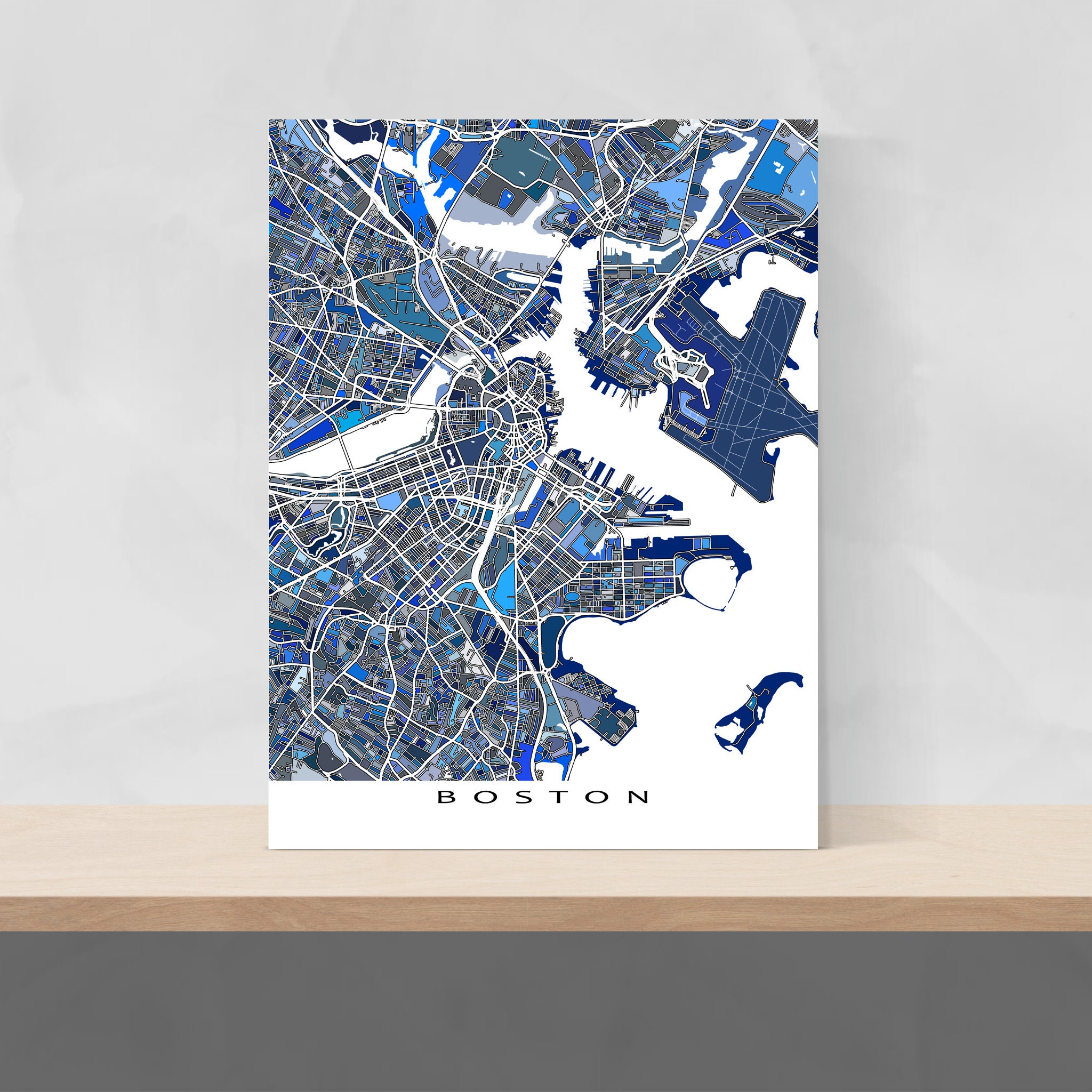 Wall Art Map Of Boston at Patricia Mack blog