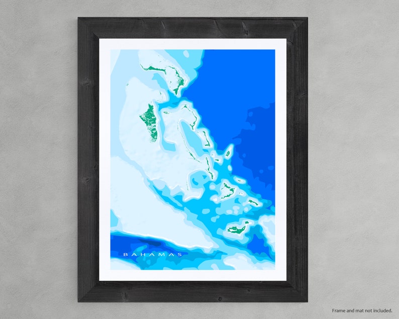 Bahamas Map Poster Bahamas Art Print Map of the Bahamas - Etsy Canada