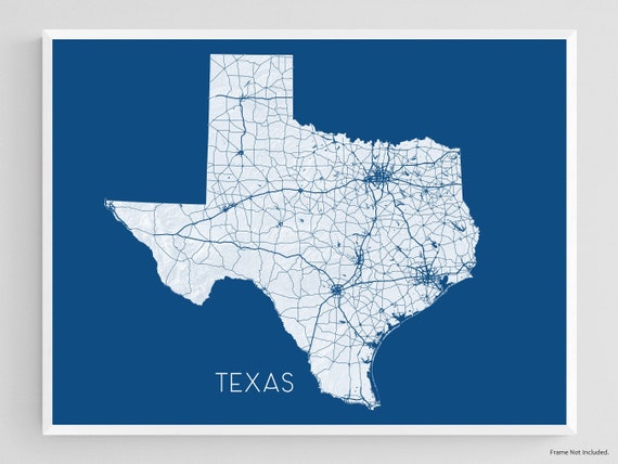 Texas Map To Print