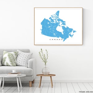 Canada Map Prints and Canadian Print for Map of Canada Poster and ...