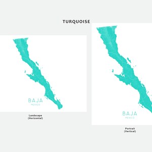 Baja California Map of Baja Map Print, Topographic Baja Mexico Art ...