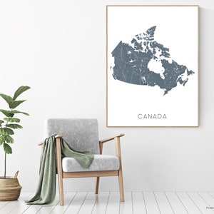 Canada Map Poster Map of Canada Print Canada Art Prints - Etsy Canada