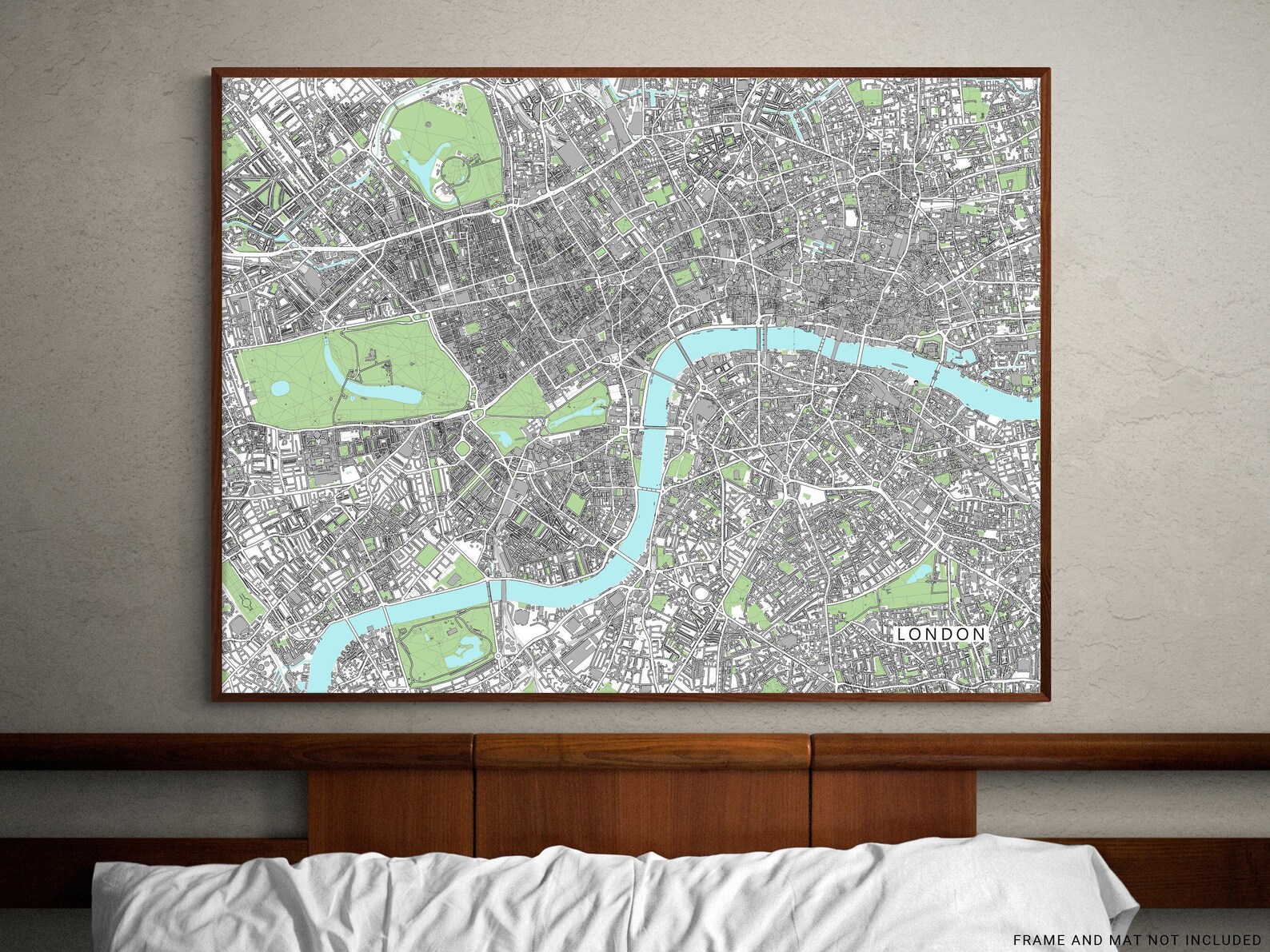 London Map Print and London Wall Art Prints, London City Map Poster ...
