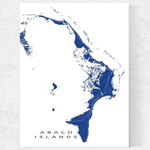Abaco Islands Map - Etsy