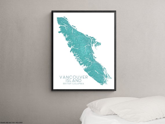 Mapa De La Isla De Victoria Y La Isla De Vancouver