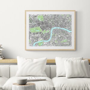 London Map Print and London Wall Art Prints London City Map - Etsy