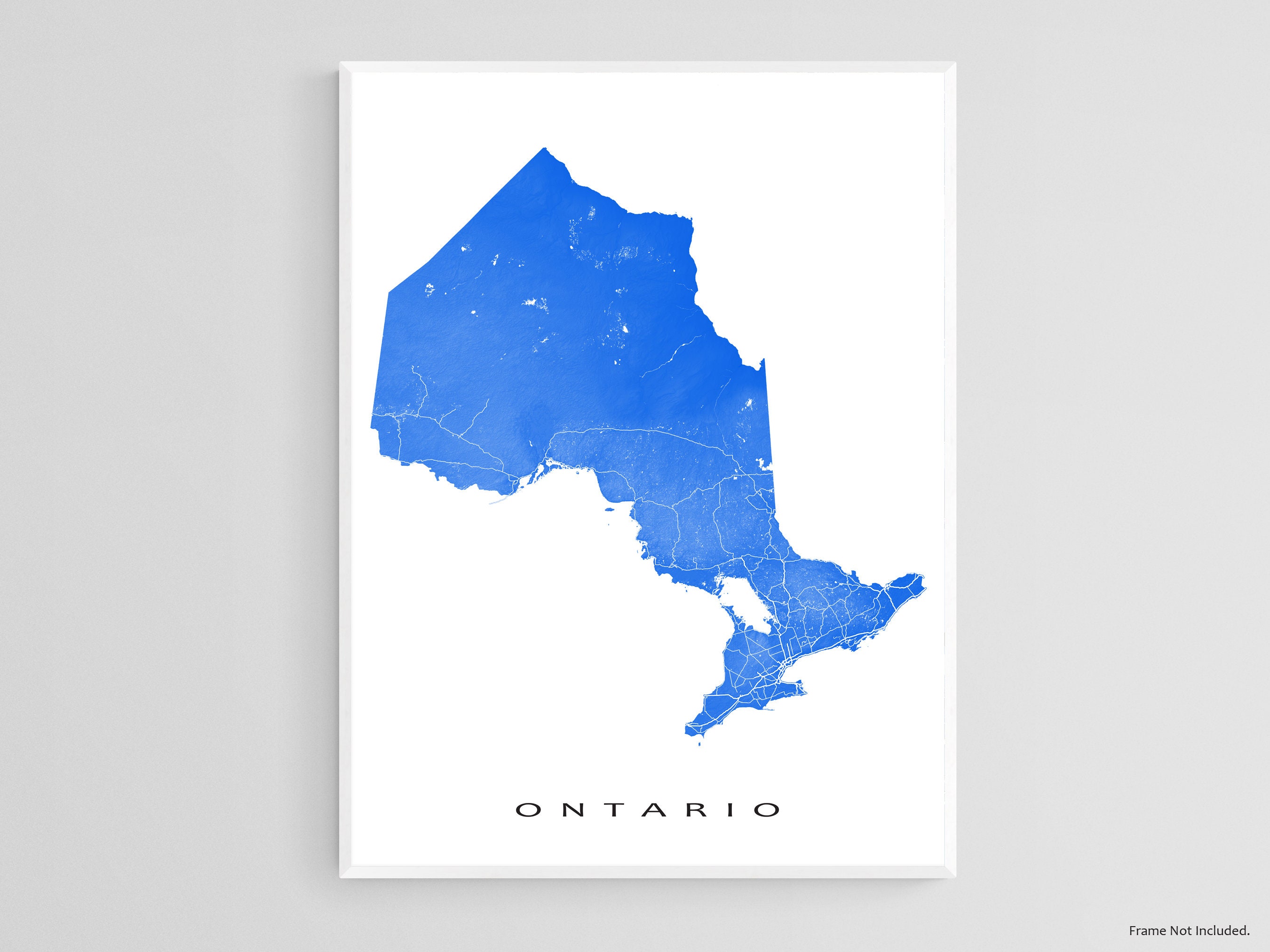Ontario Print and Ontario Map Poster for Ontario Canada Map | Etsy