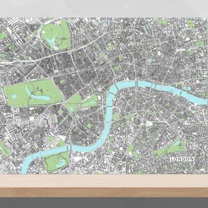 London Map Print and London Wall Art Prints London City Map - Etsy