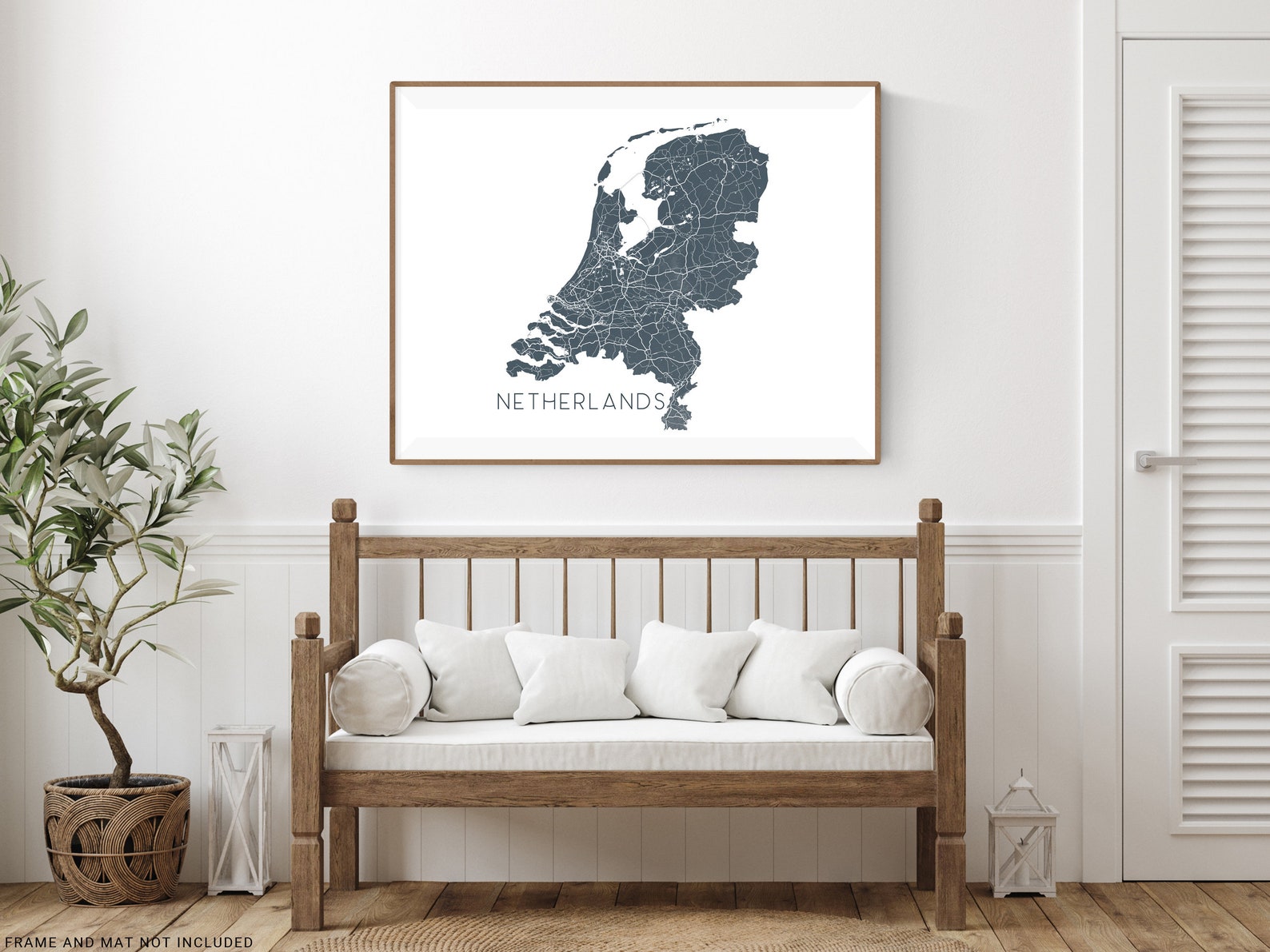 Netherlands Map Print Poster, the Netherlands Wall Art Prints, 3D ...