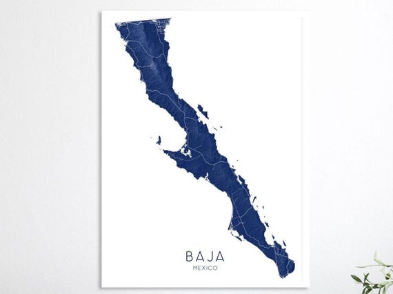 Printable Map Of Baja California Baja California State Map, Mexico"