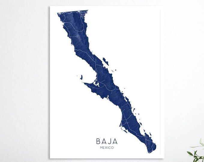 Baja California Mexico - Vintage Travel Poster - Etsy Canada