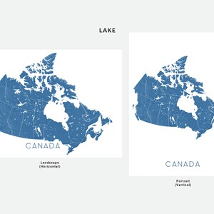 Canada Map Poster, Map of Canada Print, Canada Art Prints, Canadian ...