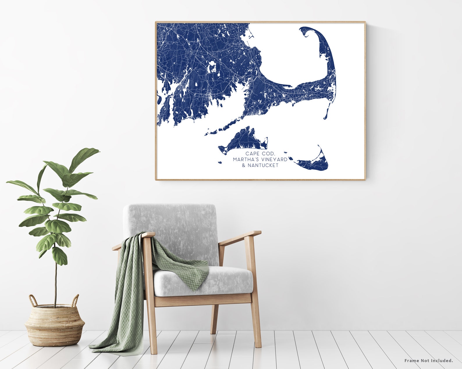 Cape Cod Art Print and Cape Cod Map Nantucket Map Art Prints | Etsy