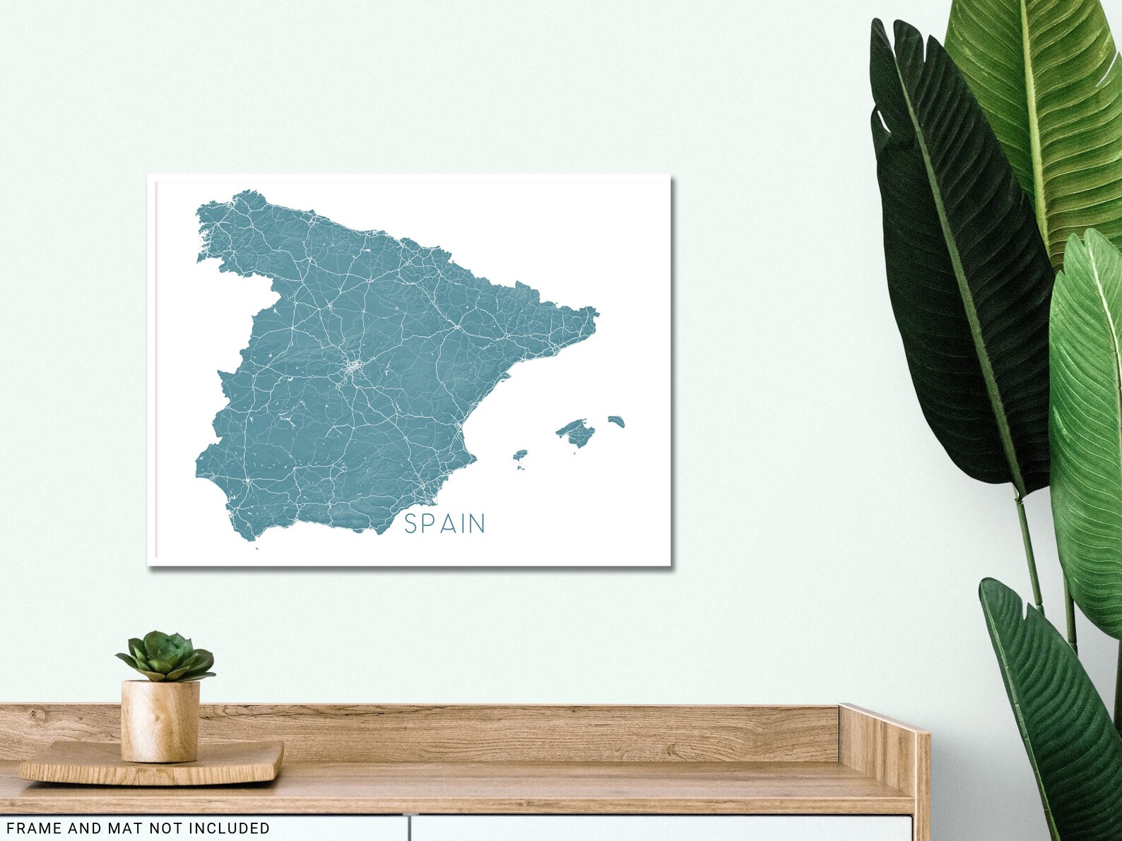 Spain Map of Spain Prints, Spain Print, Spain Wall Art for Home Wall ...