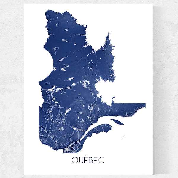 Quebec Map - Etsy