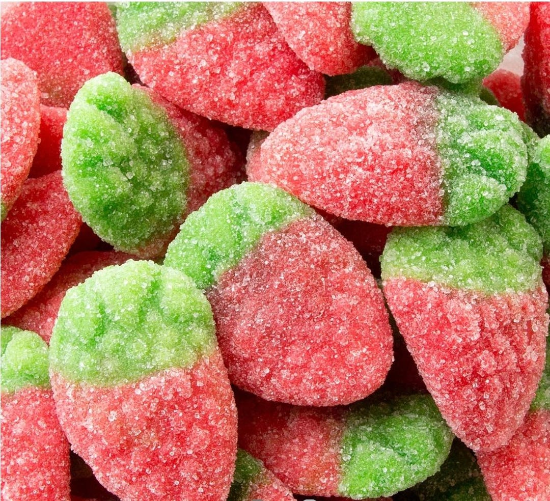 Sour Wild Strawberry Gummies Strawberry Gummies Gummy Candy - Etsy