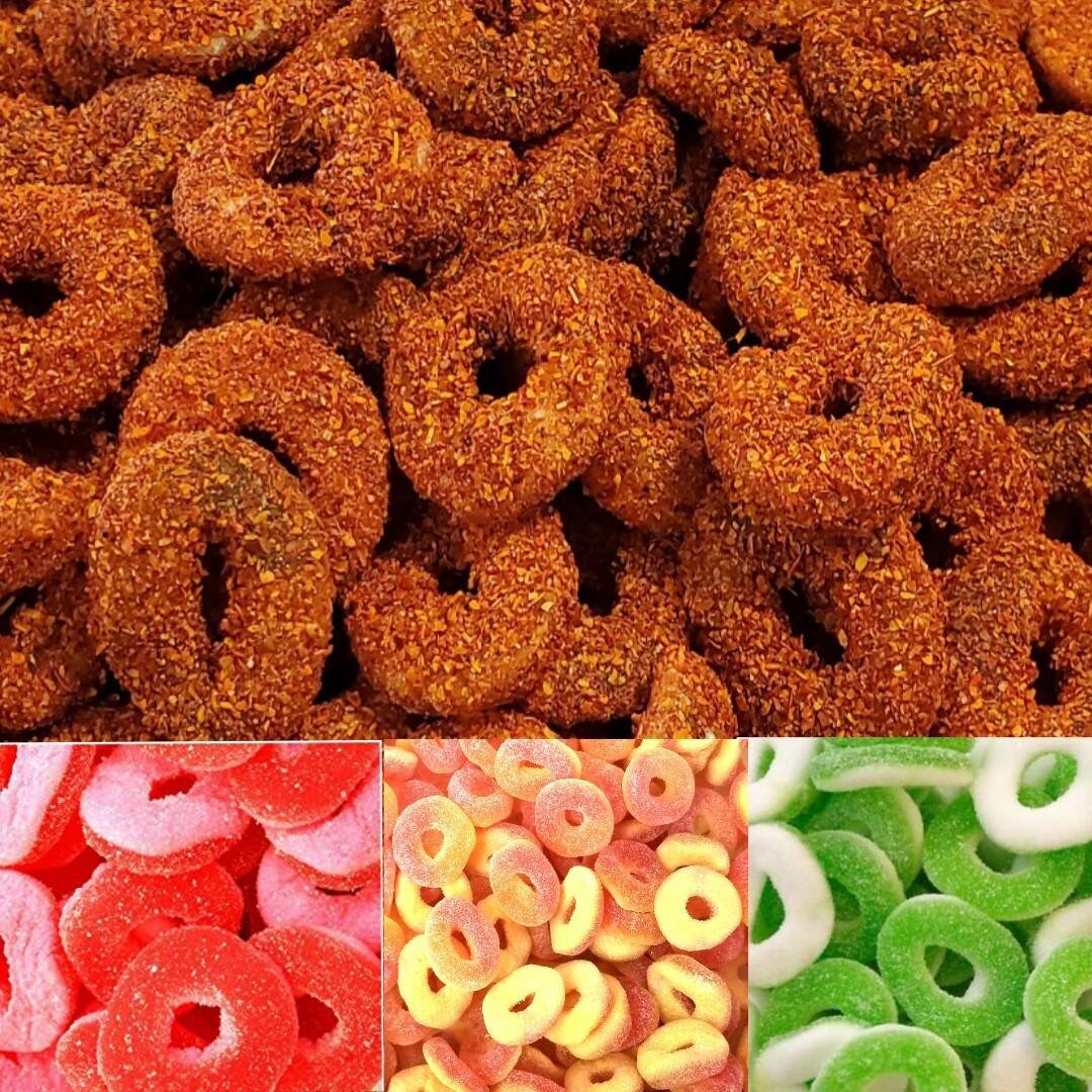 Peach Rings / Extra Hot Pica Chile Candy / Dulces Enchilados / Sour ...