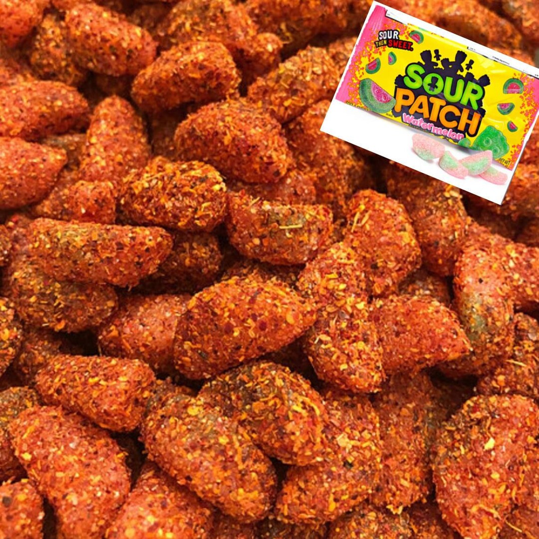Chile Sour Patch Watermelon Gummies / Extra Hot Pica Chile Candy ...