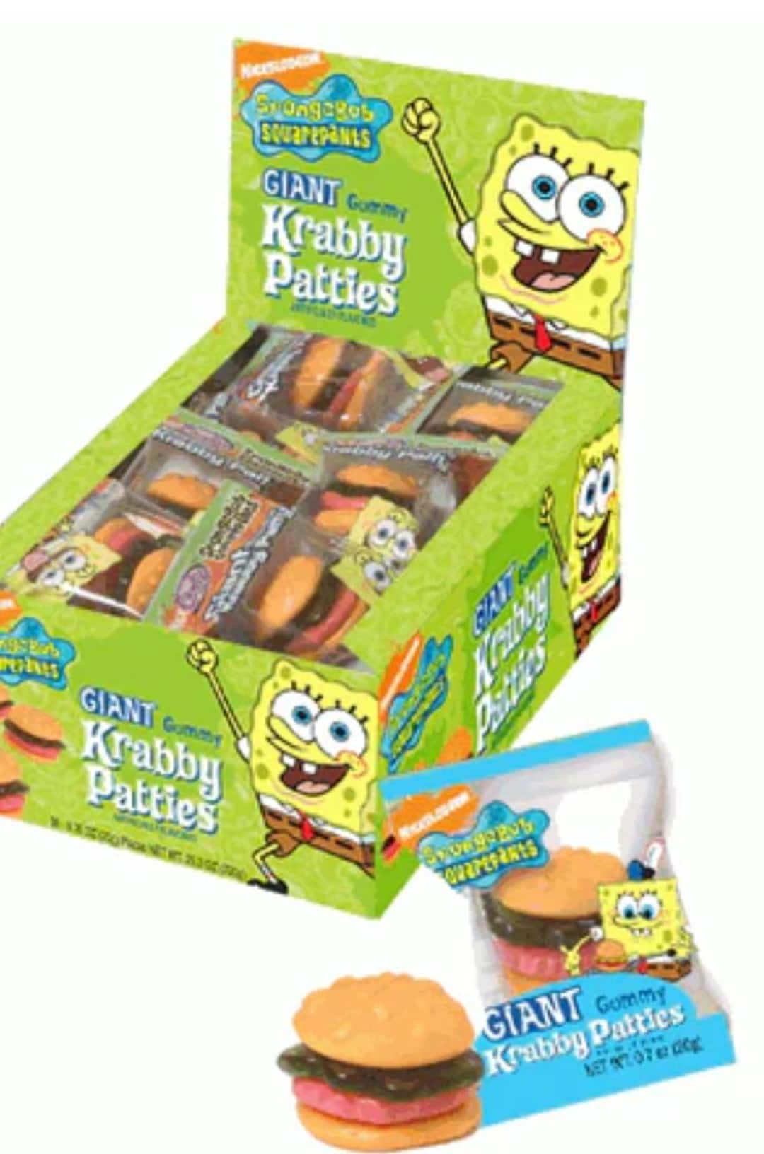 Spongebob Giant Krabby Patties Gummi Candy Sour Gummy Gummy Candy - Etsy
