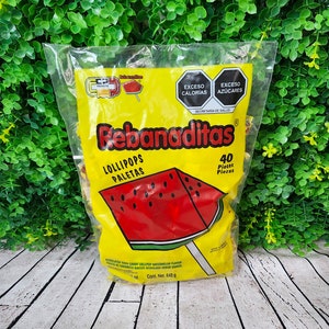 Rebanaditas Paletas Mexican Candy Dulces Mexicanos No Chile Candy Mixed ...