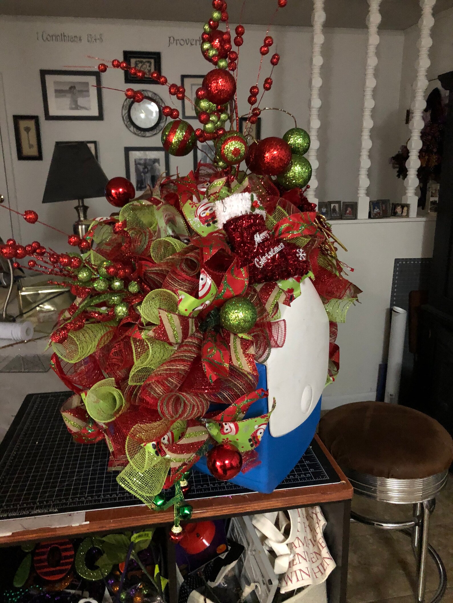 Deluxe Christmas Mailbox Swag Mailbox Swag Mailbox Topper | Etsy