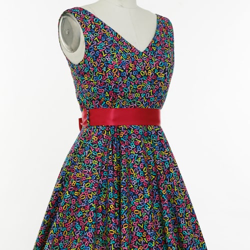 Numbers Dress Birthday Dress Party Dress Women Summer Dress - Etsy